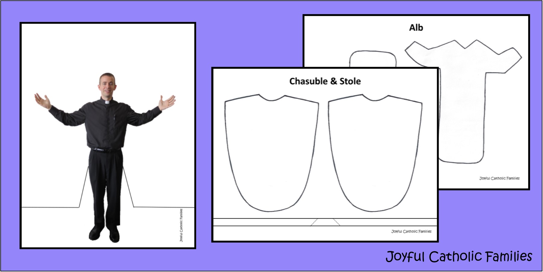 Priest Paper Doll and Vestments