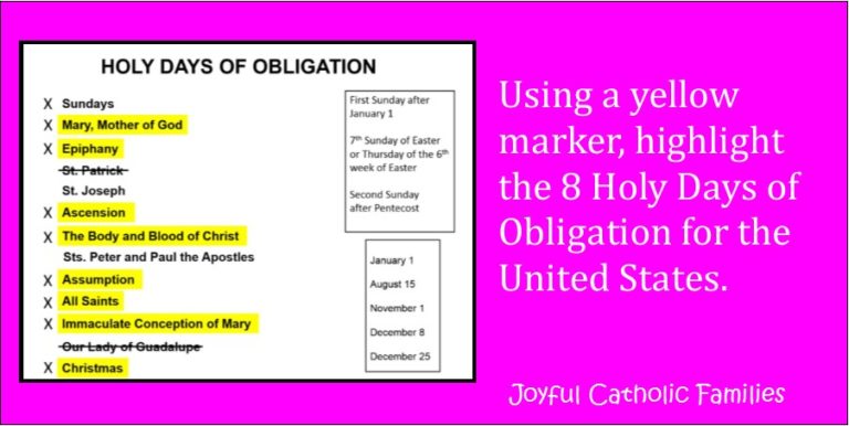 What are the Holy Days of Obligation?