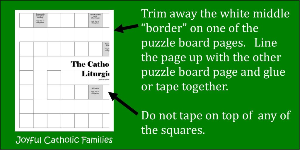 Liturgical Year “Puzzle”